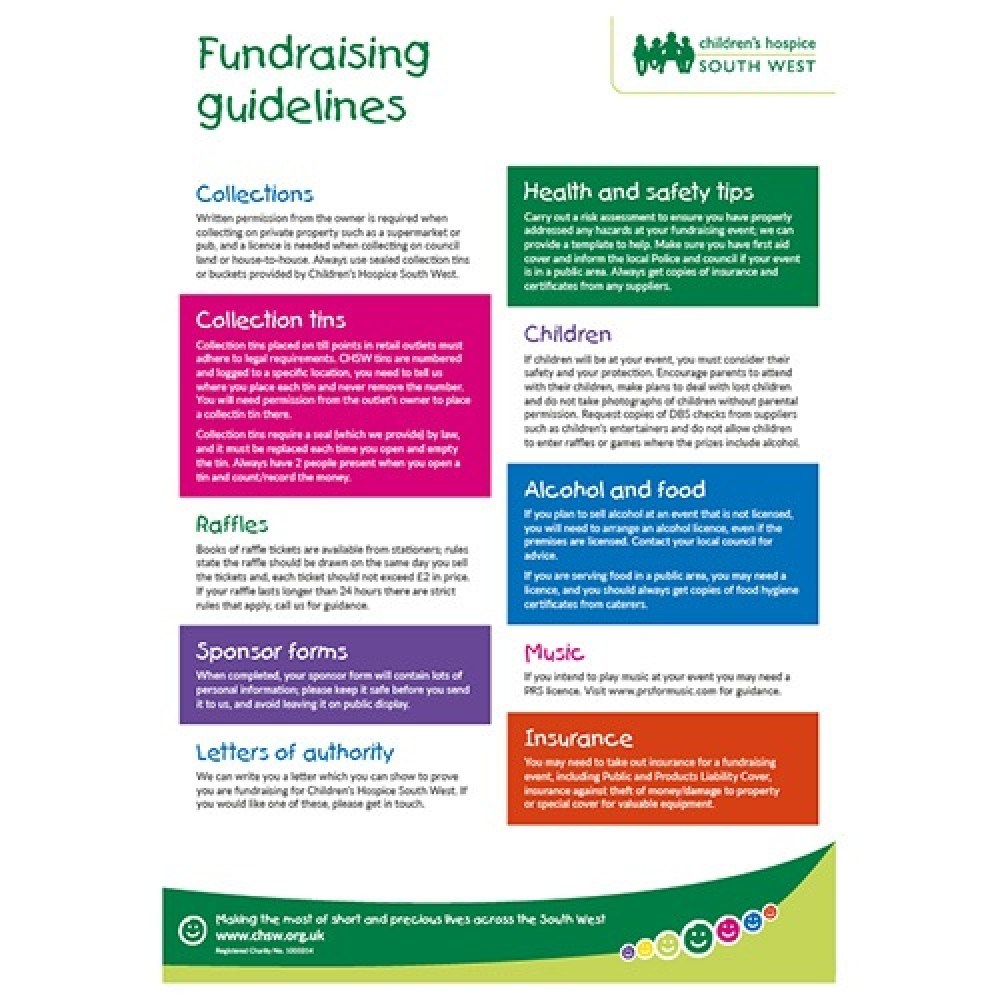 Fundraising downloads | Childrens Hospice South West